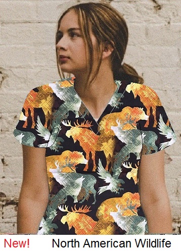 Unique custom made Printed Scrub tops | TopSpot4U